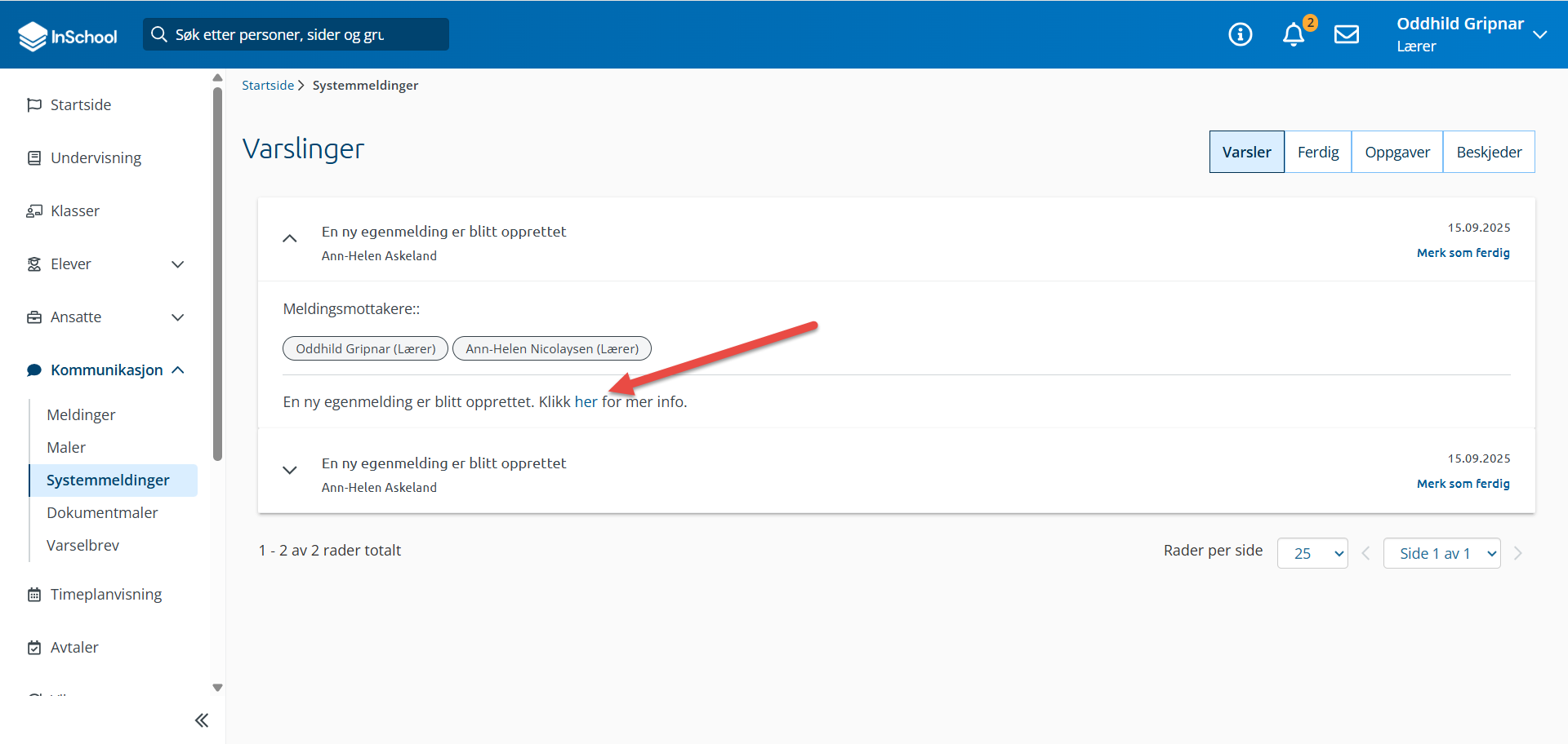 4b.13 - Elevers egenmelding om fravær – InSchool
