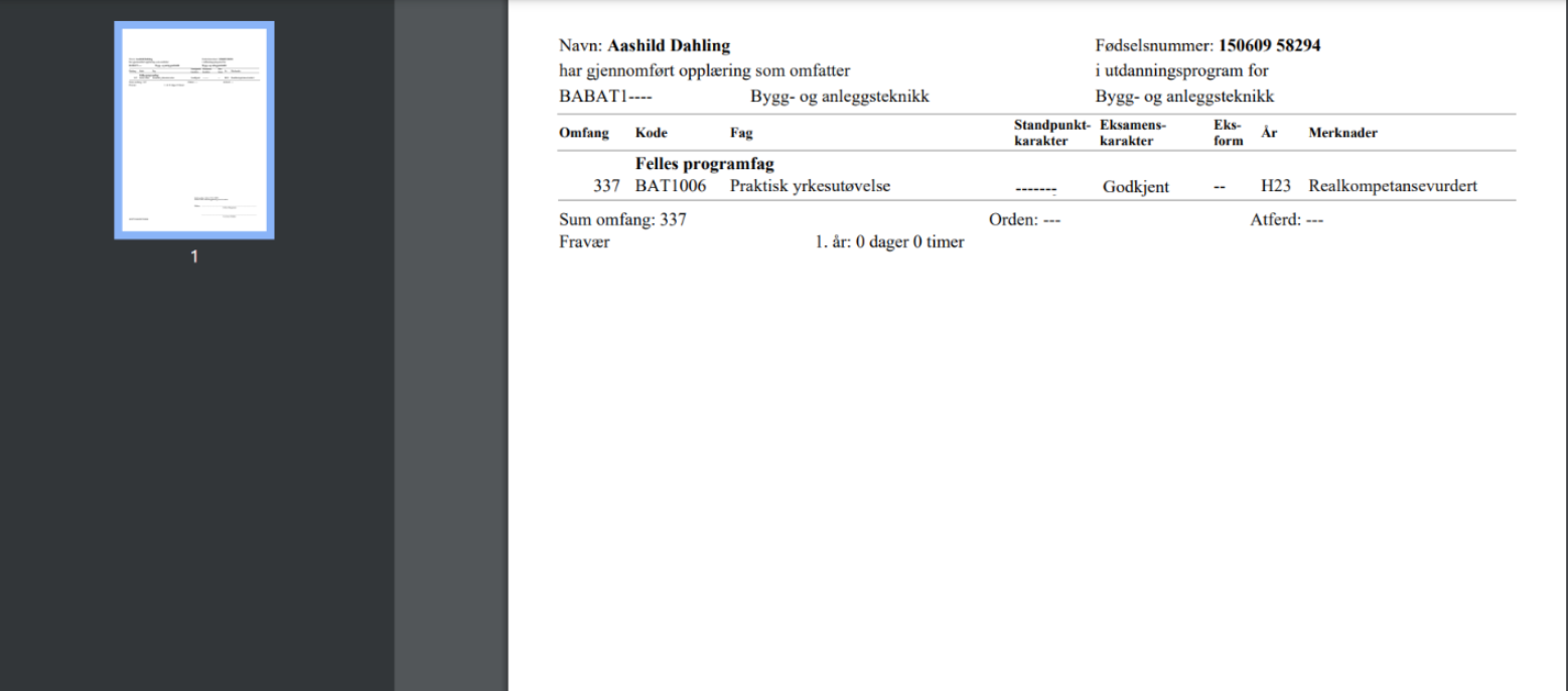 8.16B - Saksbehandling av realkompetansevurdering: Utsted ...